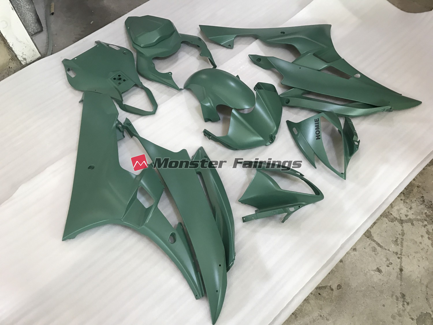 Yamaha R6 2006-2007 Military Green ABS Fairings | Monster Fairings