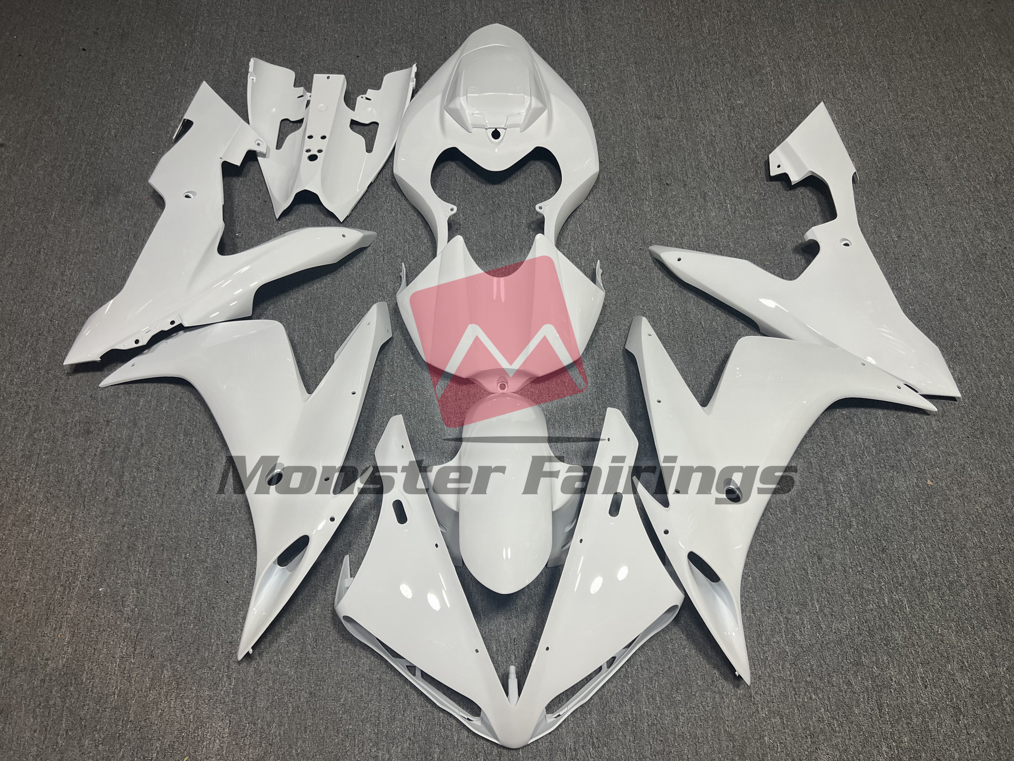 Yamaha R1 2004-2006 Gloss White ABS Fairings | Monster Fairings