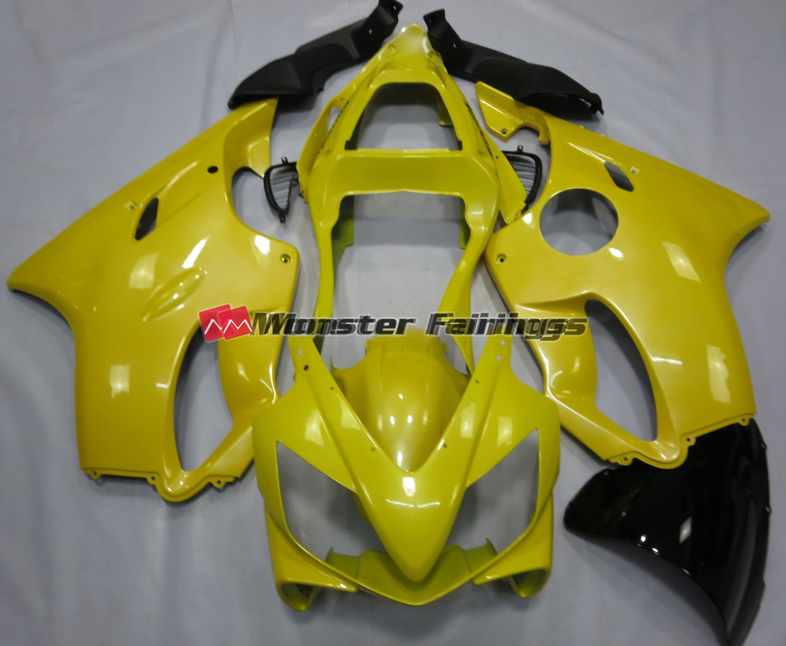 Honda CBR600 F4i 2001-2003 Pearl Yellow ABS Fairings | Monster Fairings