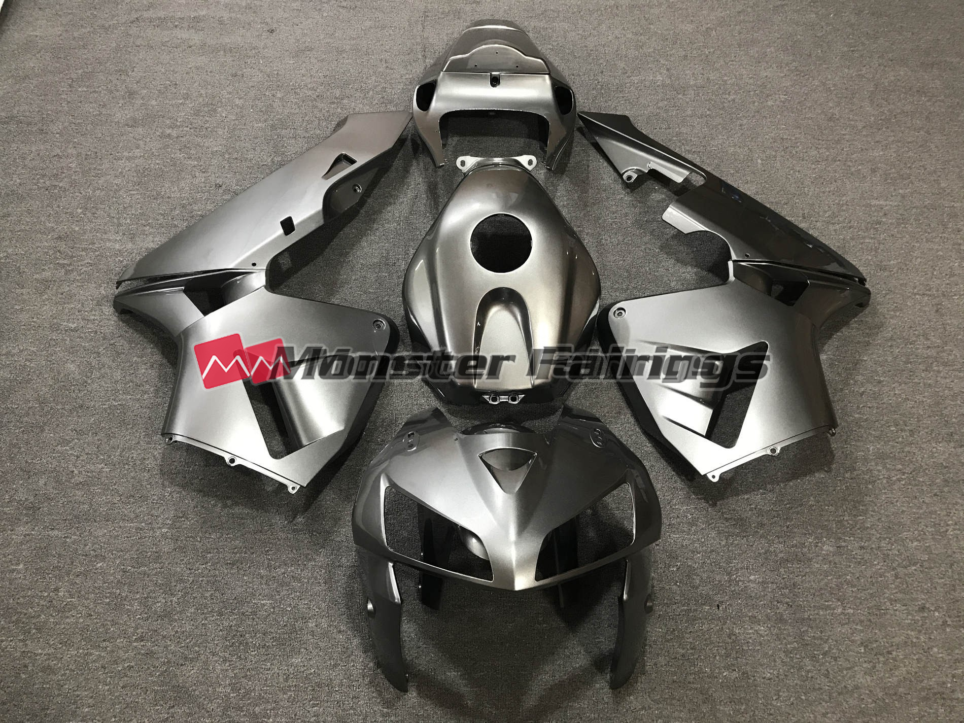 Honda CBR600RR 2005-2006 Gloss Silver ABS Fairings | Monster Fairings