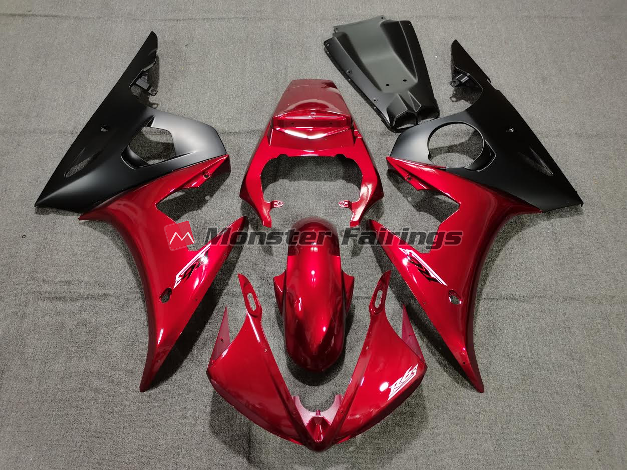 Yamaha R6 2003-2004 Maroon Red ABS Fairings | Monster Fairings
