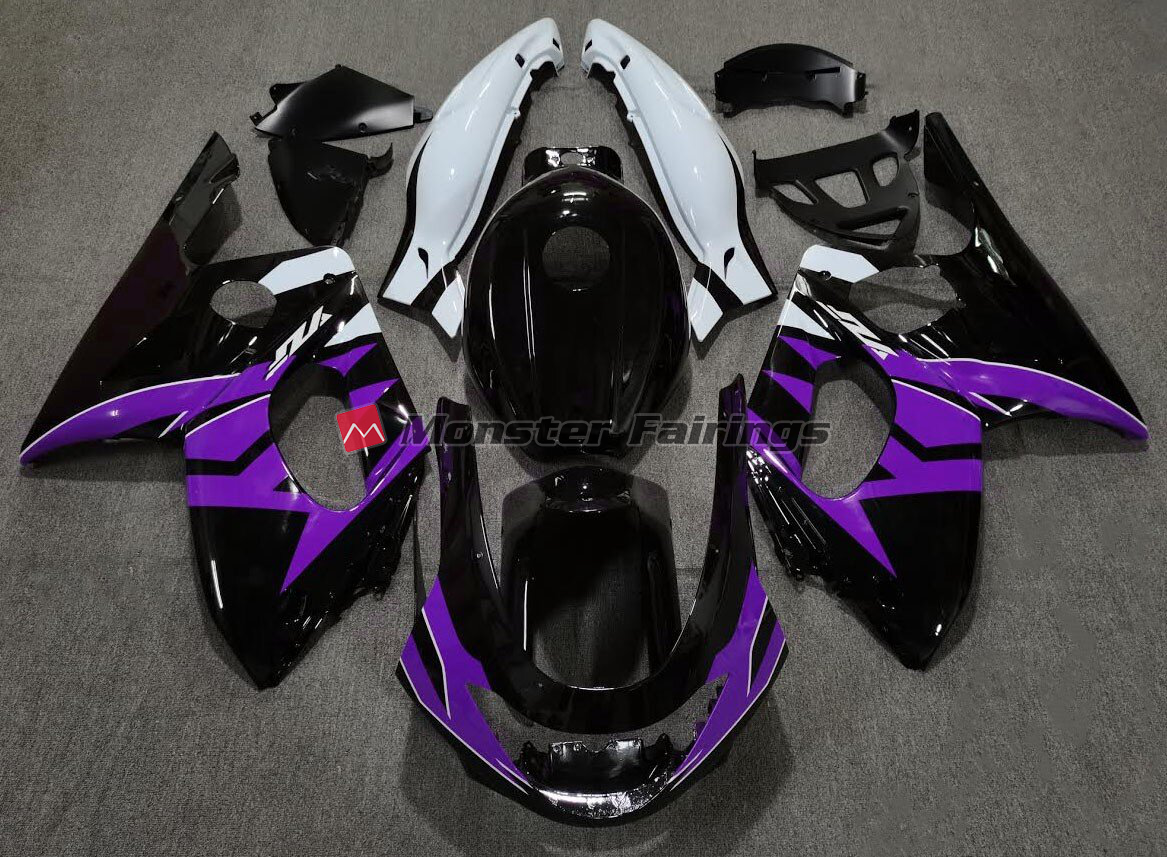 Yamaha YZF600 1998-2007 Gloss Black Purple White ABS Fairings | Monster ...