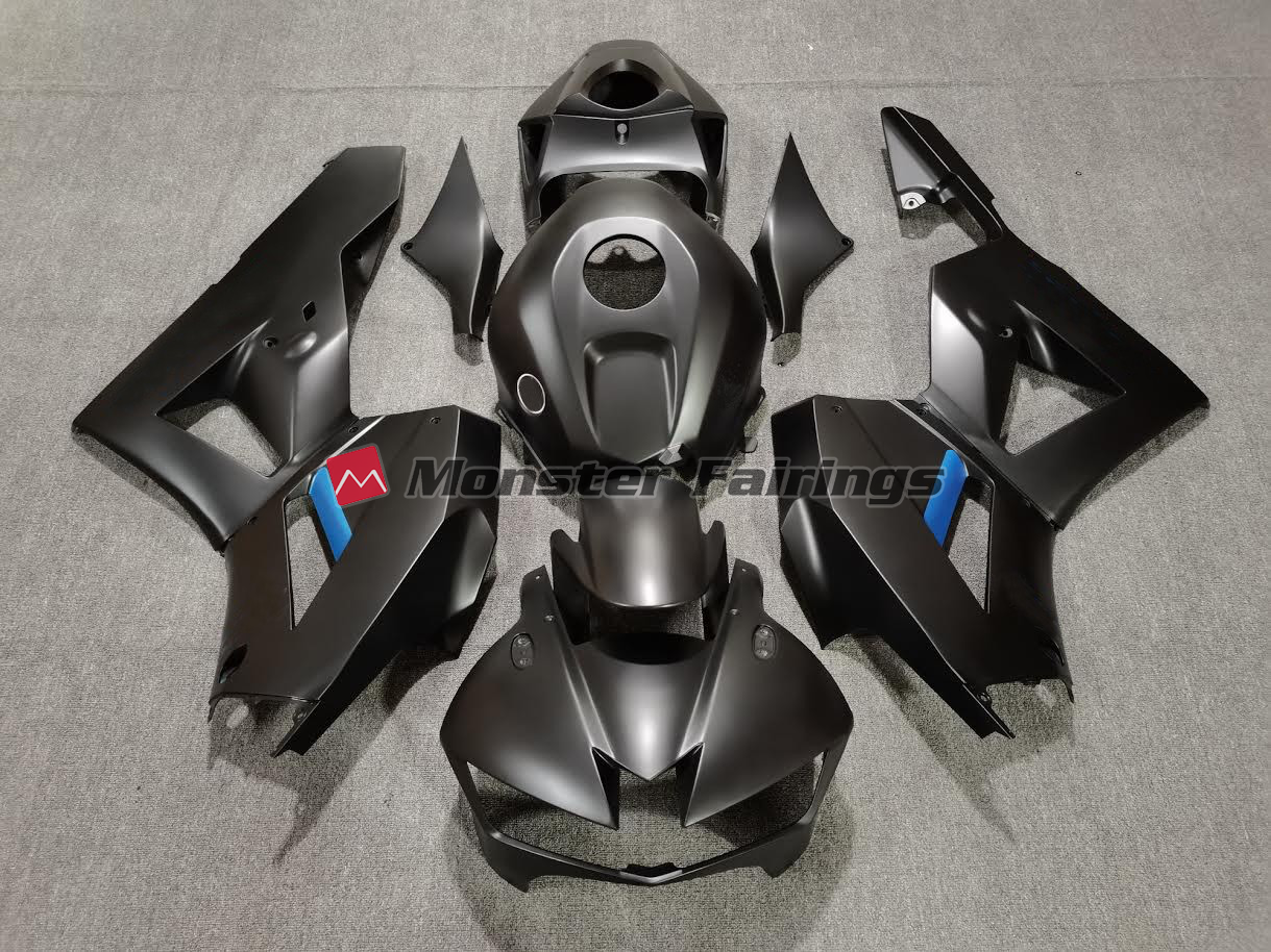 Honda CBR600RR 2013-2025 Matte Black Light Blue ABS Fairings | Monster ...
