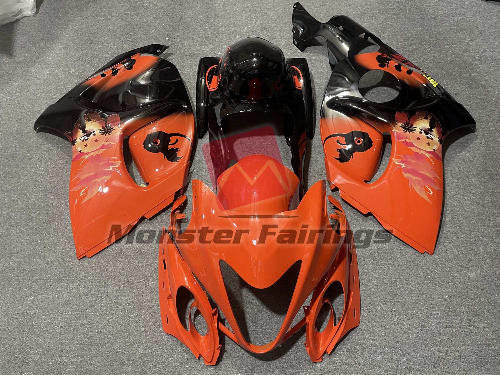 Suzuki GSXR 1300 2008-2020 Son Goku ABS Fairings | Monster Fairings