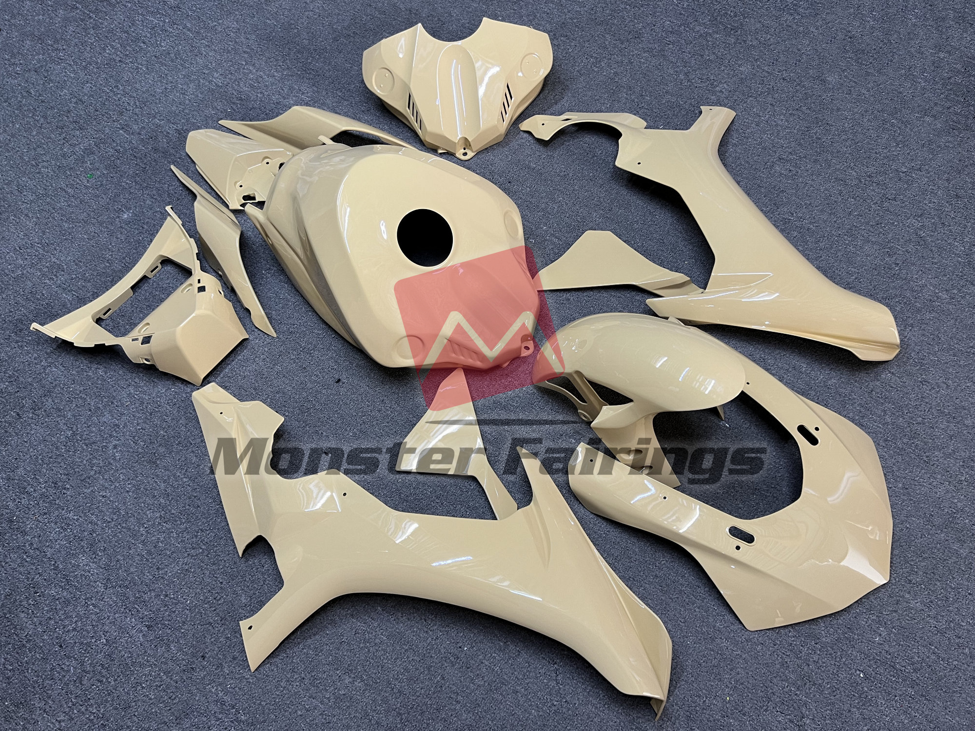 Yamaha R1 2015-2019 Gloss Desert Tan ABS Fairings | Monster Fairings