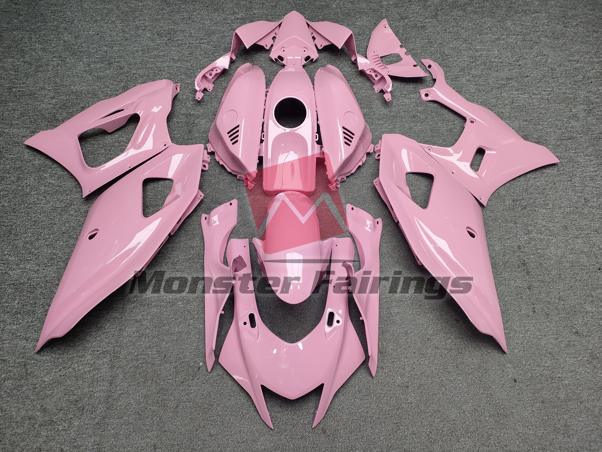 Yamaha R7 2021-2025 Gloss Pink ABS Fairings | Monster Fairings