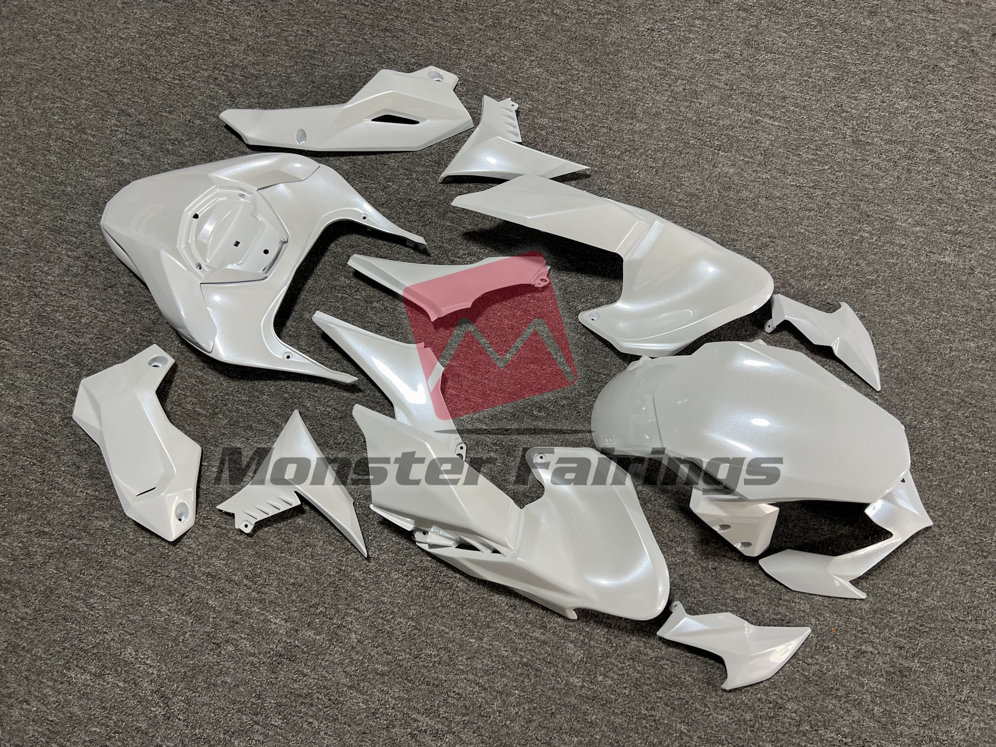 Kawasaki Z900 2020-2024 Gloss Pearl White ABS Fairings | Monster Fairings