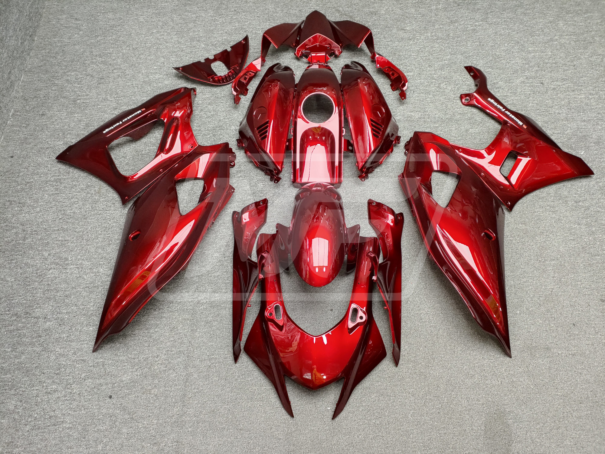 Yamaha R7 2021-2025 Gloss Red ABS Fairings | Monster Fairings
