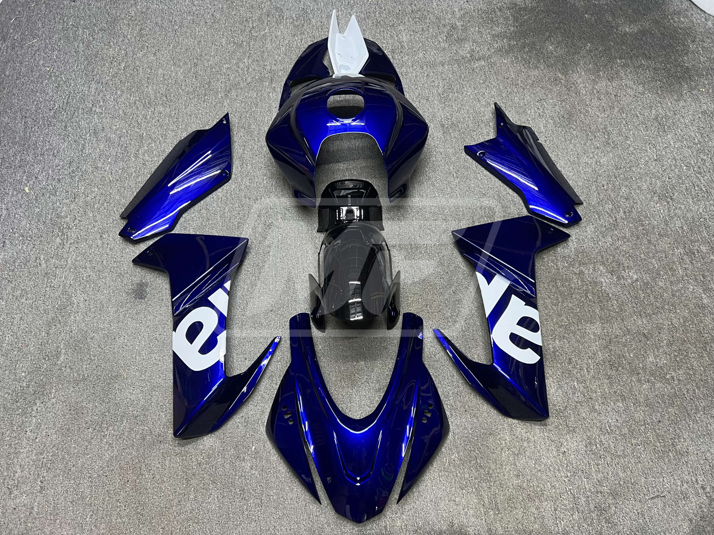 Aprilia RS660 2020-2024 Gloss Pacific Blue with Black & White ABS ...