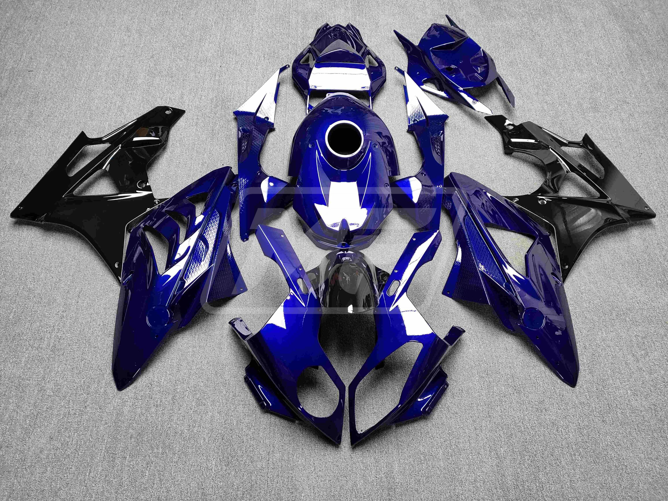 BMW S1000RR 2009-2014 Gloss Blue & Black ABS Fairings | Monster Fairings